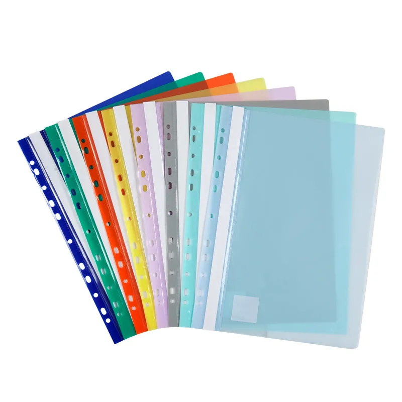 Швидкозшивач А4 пластиковий з перфорацією, світло блакитний Axent (1318 ...