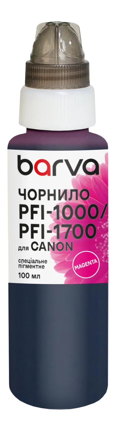Чорнило для Canon PFI-1000/PFI-1700 M спеціальне 100 мл, пігментне, пурпурове Barva (C1700-976 ...