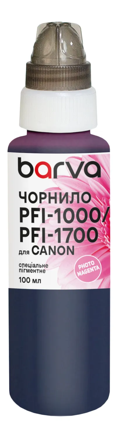 Чорнило для Canon PFI-1000/PFI-1700 PM спеціальне 100 мл, пігментне, фото-пурпурове Barva (C1700 ...